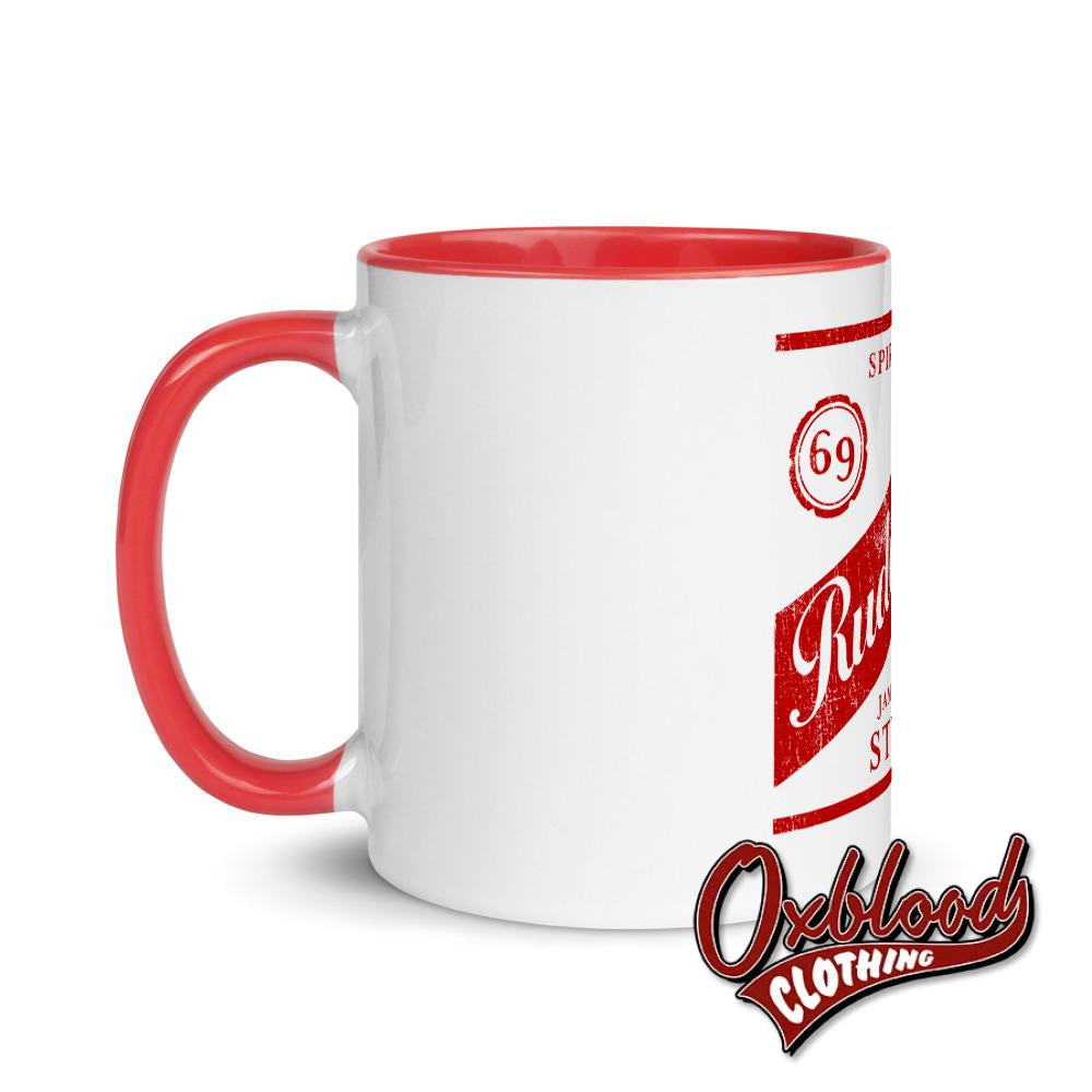 "Rude Boy" Red Stripe Spirit of 69 Mug with Red Color Inside Matching ...
